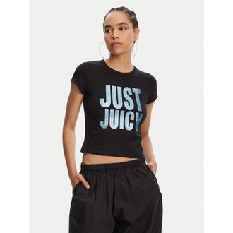 Juicy Couture T-Shirt Just Juicy JCGCT125040 Schwarz Slim Fit
