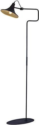 Homemania HOMAX_4657 Wiseper Stehleuchte für Innenräume, Fußboden, Schwarz aus Metall, 45 x 55 x 143 cm