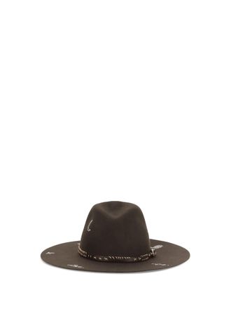 Golden Goose GUP02719P002727 Wool Fedora Hat - Brown