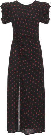 Mar De Margaritas Femme, Robes, Multicolore, Taille: 38 FR Kristel Crepe Button Draped Midi Dress