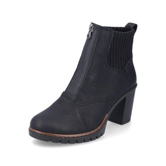 Rieker Damen Chelsea Boots Y2550, Frauen Stiefeletten,Schlupfstiefel,hoch,Stiefel,Bootee,Booties,halbstiefel,Kurzstiefel,schwarz (00),36 EU / 3.5 UK