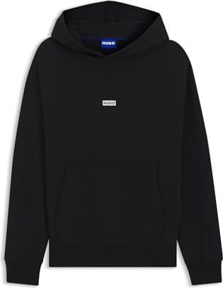 HUGO BOSS HUGO Hommes Nazardo Sweat &agrave; Capuche Loose en Molleton de Coton avec d&eacute;tails logot&eacute;s