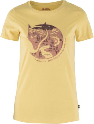 Fjällräven Damen Arctic Fox T-Shirt, Mais Yellow, L