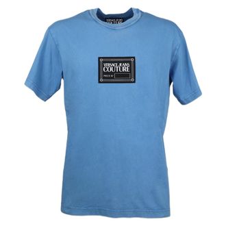 Versace Jeans Couture Baumwoll-T-Shirt von Versace Jeans Couture - - Tops - Herren - Blau - 2XL