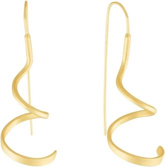 Dansk Copenhagen Goldene Drehohrringe - - Accessories - Damen - Gelb - ONE SIZE