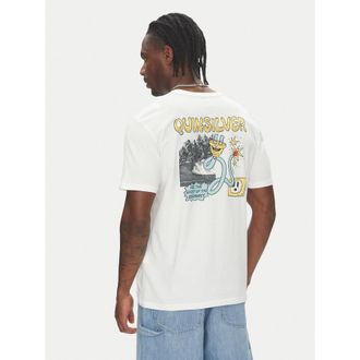 Quiksilver T-Shirt Ev Disconnect Effects EQYZT08049 Wei&szlig; Regular Fit