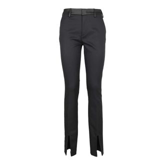 Dondup Slim-Fit Hose mit Schlitzdetail - - Trousers - Damen - Schwarzk - L
