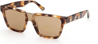 Web Eyewear Homme, Accessoires, Multicolore, Taille: ONE Size Lunettes de soleil rectangulaires en plastique