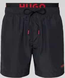 HUGO BOSS Badeshorts mit Logo-Detail