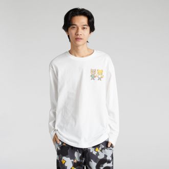 Puma NEKOSAN x HOOPS DYLAN GRAPHIC Langarmshirt Unisex, Kleidung, Wei&szlig;, M