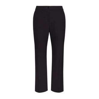 Elena Miro Cropped Technikhose mit franz&ouml;sischen Taschen - - Trousers - Damen - Schwarzk - 2XL