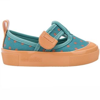 Melissa Mini Basic Print Bb Flache Sandale, blau, 24 EU