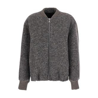 Tela V-Ausschnitt Langarmshirt aus Tech-Gewebe - - Jackets - Damen - Grau - M