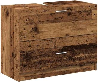 vidaXL Vidaxl - Meuble sous lavabo Bois ancien 78x37x59 cm Bois récupéré