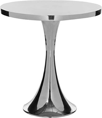 Safavieh Contemporary Accent Table with Wooden, in Silver, 47 X 47 X 49.02