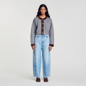 Sandro Cardigan empi&egrave;cements su&egrave;de