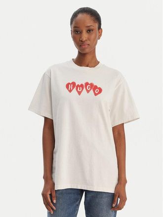 HUGO BOSS T-Shirt Vintage 50561164 Beige Relaxed Fit