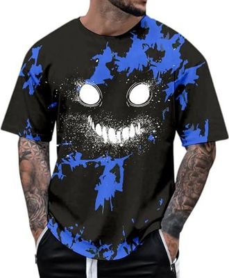 Generico T-shirt dHalloween avec impression dr&ocirc;le pour le jour des v&ecirc;tements de loisirs T-shirt confortable et d&eacute;contract&eacute; pour toutes les occasions pull gothi