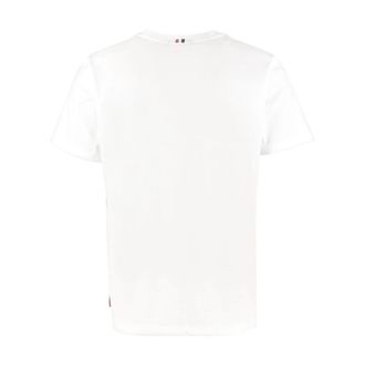 Thom Browne T-Shirt mit Seitenschlitz und kurzen &Auml;rmeln - - Tops - Herren - Wei&szlig; - L