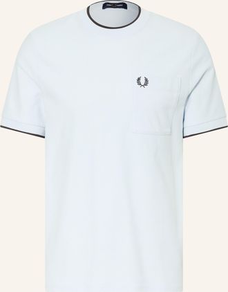 Fred Perry T-Shirt Aus Piqu&eacute; blau