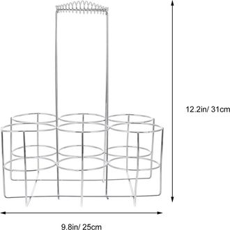 BESPORTBLE Edelstahl Bierflaschen Tr&auml;ger Flaschenhalter Handlicher Bierkisten Organizer f&uuml;r K&uuml;che und Party Vielseitig Einsetzbar Langlebig und Praktisch