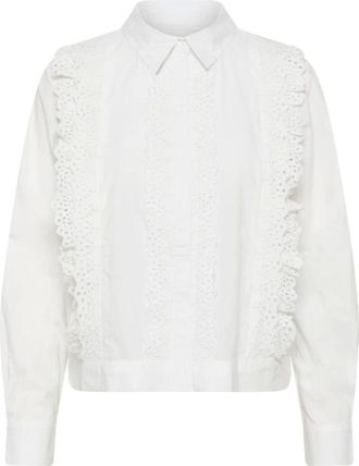 Part Two Femme, Blouses et Chemises, Blanc, Taille: 48 FR Chemises