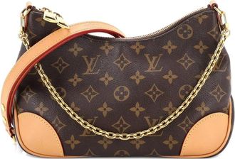 Louis Vuitton Boulogne NM Handbag Monogram Canvas shoulder bag - Braun