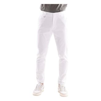 Paolo Pecora Homme, Pantalons, Blanc, Taille: M Pantalon slim