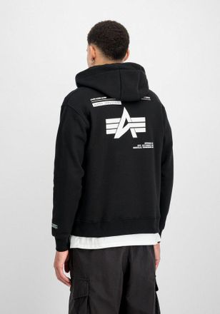 Alpha Industries Hoodie Label Hoodie Zip Backprint