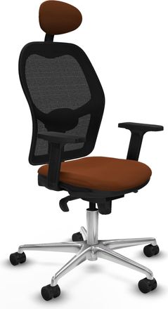 Piqueras y Crespo Jorquera Nackenst&uuml;tzstuhl mit 2D-Armen, h&ouml;henverstellbarer Lendenwirbelst&uuml;tze und festem Kopfteil, ausgestattet mit 5 Positionen und injiziertem Schau