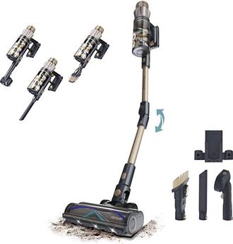 Cecotec Kabelloser Staubsauger Besen Conga Rockstar RS90 Pet Flex. 600W, Saugkraft 160AW, 40kPa, Automodus, Tierb&uuml;rste und Flexibler Schlauch, reinigt bis zu 