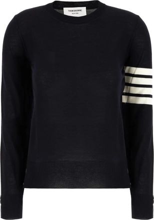 Thom Browne Stilvolle Strickkollektion - - Knitwear - Damen - Blau - 2XS