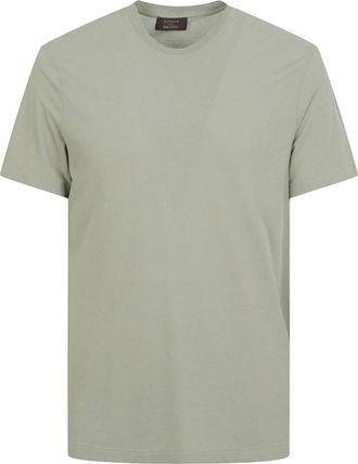 Zanone Homme, Tops, Vert, Taille: 2XL T-shirt Ice Cotton