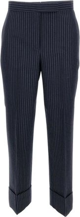 Thom Browne Femme, Pantalons, Bleu, Taille: 40 FR Jeans Droit