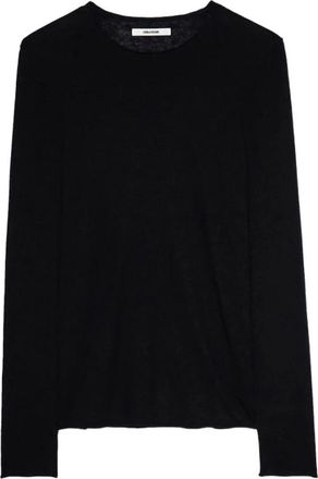 Zadig&Voltaire Homme, Tops, Noir, Taille: 2XL Teiss Cashmere Sweater