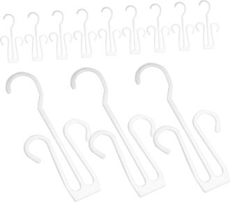 Artibetter 25 St&uuml;ck Teiliges Schuhhaken Kunststoff mit Doppelten Haken Stapelbarer Schuh Organizer f&uuml;r Schuhregal und Kleiderschrank Wetterfest und Platzsparend 