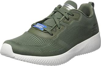 Skechers Homme 232290 OLV Baskets, Bordure en Maille Olive, 39 EU