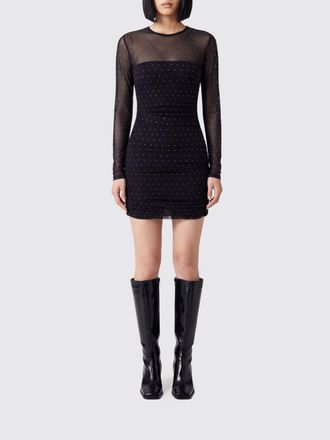 Liu Jo Mini-robe fourreau slim fit &agrave; manches longues avec strass