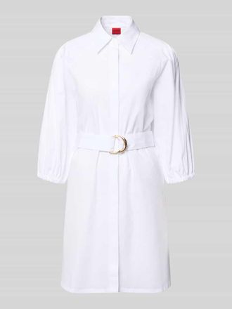 HUGO BOSS Ausgestelltes Hemdblusenkleid aus reiner Baumwolle Modell KILONI