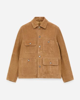 Arket Velourslederjacke -Beige