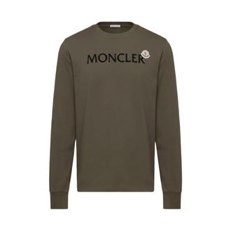 Moncler Homme, Tops, Vert, Taille: M L10918D0000989Ayy T-shirt &agrave; manches longues