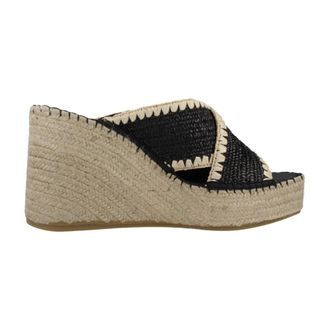 Vidorreta Femme, Chaussures, Noir, Taille: 40 EU Rafia Elastico Wedge