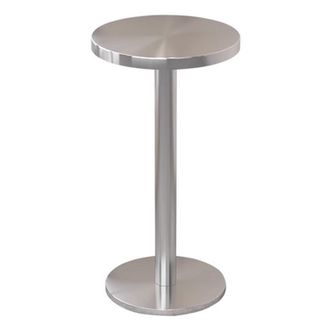 Generic Beistelltisch, runder Tisch mit robustem Edelstahlgestell, kompakt f&uuml;r Wohnzimmer, Schlafzimmer und kleine R&auml;ume, einfache Montage