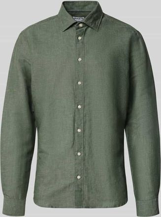 Jake*s Regular Fit Freizeithemd aus Leinen-Mix