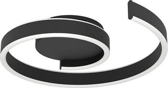 Eglo connect.z Smart-Home LED Deckenleuchte Andabaia-Z, Deckenlampe dimmbar, ZigBee, Matter, App und Sprachsteuerung Alexa, warmwei&szlig;-kaltwei&szlig;, schwarz