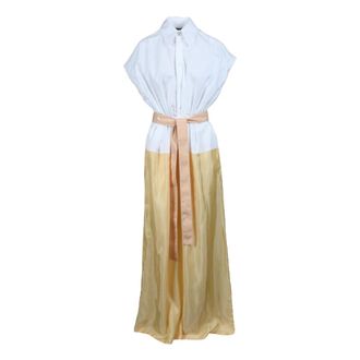 Fabiana Filippi Langes Kleid mit Kn&ouml;pfen und Taschen - - Dresses - Damen - Mehrfarbig - L