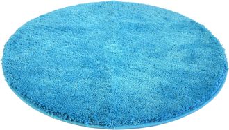 Kinzler J-10001/41 türkis Badematte, Mikrofaser, 90 cm rund