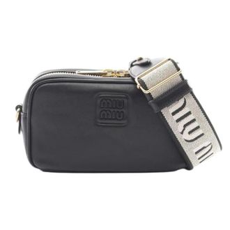 Miu Miu Pre-owned Safty Padded Umh&auml;ngetasche aus Leder - - Pre-owned - Damen - Schwarzk - ONE SIZE
