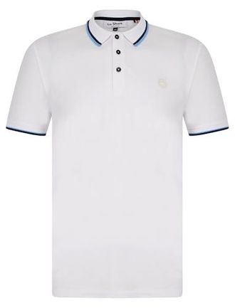 Le Shark Lincoln Polo en piqu&eacute; de coton stretch pour homme, Blanc brillant, L