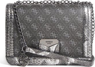 Guess Guess Damen Taree Convertible Crsbody Flap handtaschen, Schwarz (Onyx)